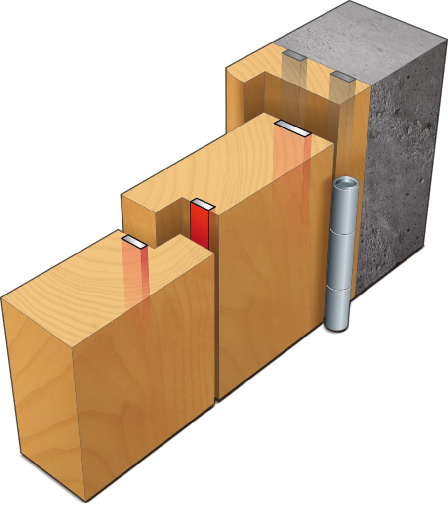 Joint intumescent coupe-feu plat équipé d'un adhésif de fixation